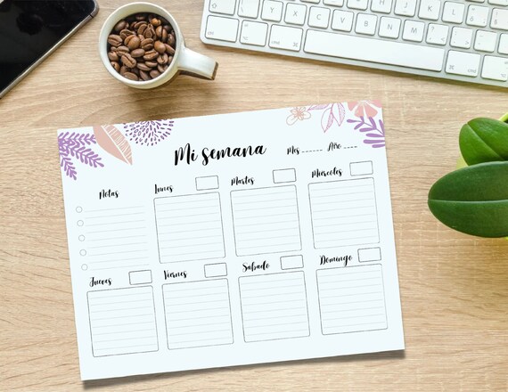 Listas De Tareas Semanales Imprimibles