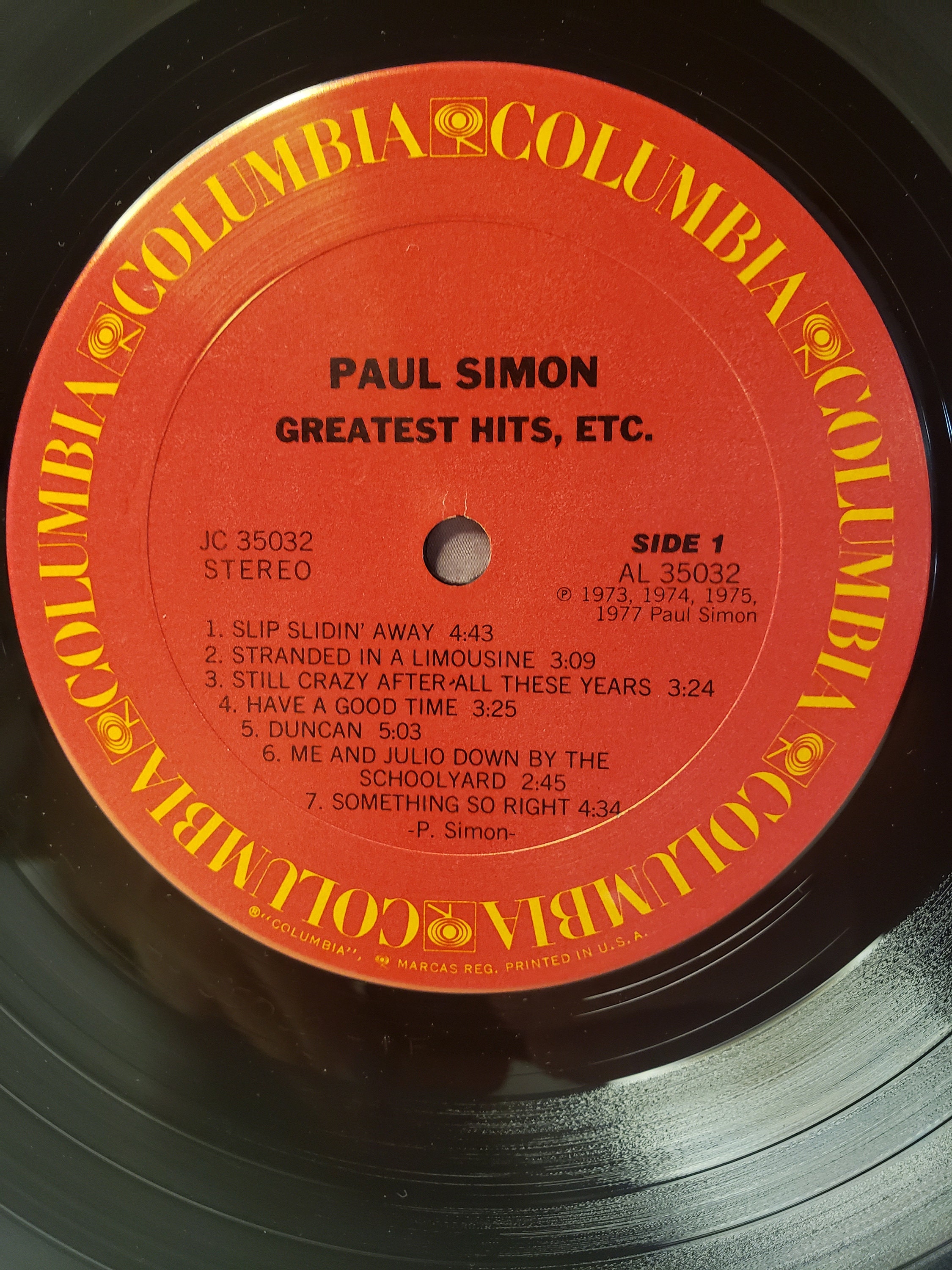 Paul Simon "greatest Hits, Etc," 1977 LP - Etsy