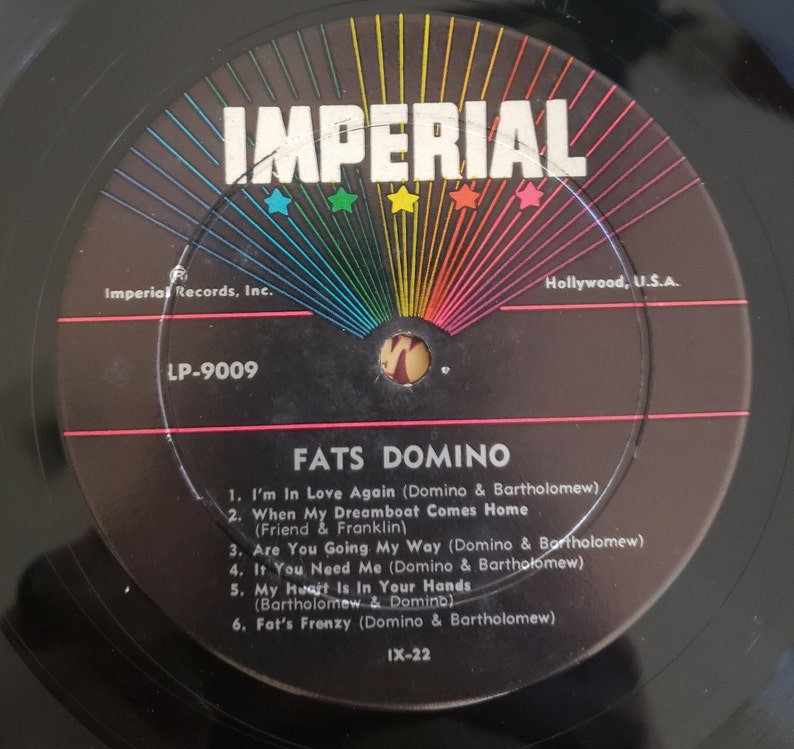 Fats Domino – Rock and Rollin' 1956 LP Vinyl Record - Etsy