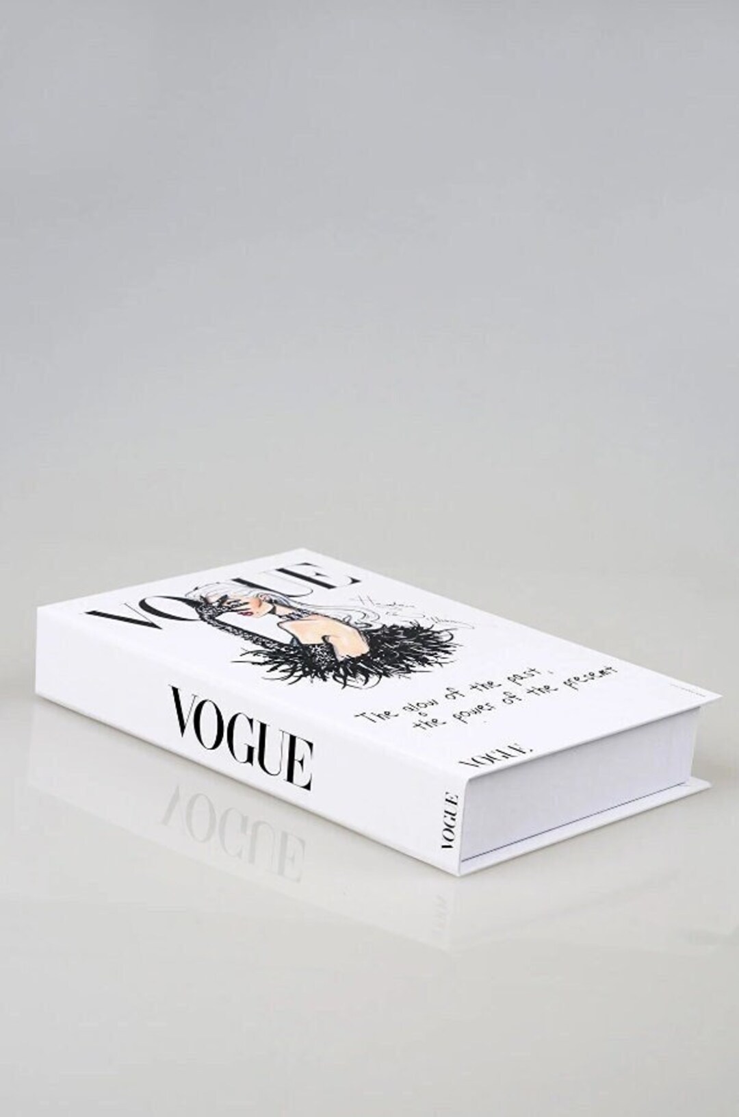 Luxury VOGUE Book Box, Aesthetic Decorative Book Box, Openable Storage Book Box, Fashion Book ...