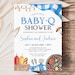 Editable Baby-q Baby Shower Invitation, Baby-q Backyard Baby Shower ...