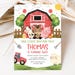 Farm Birthday Invitation, Farm Animals Birthday Invite, Ranch Kids ...