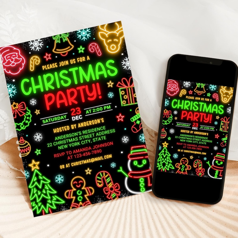 Neon Christmas - Etsy