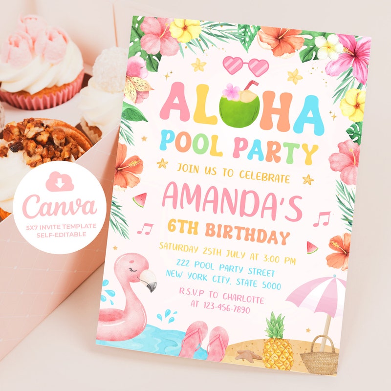 Aloha Invitation - Etsy