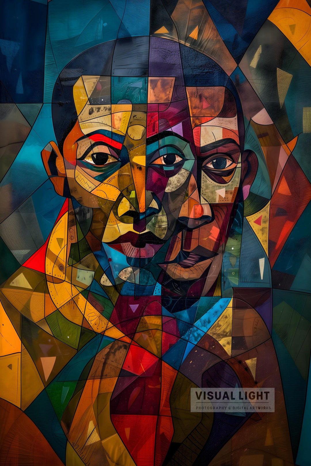 Cubism, Abstract Art, LGBTQ Art, Black Art, Wall Art, Gay Art, Digital ...