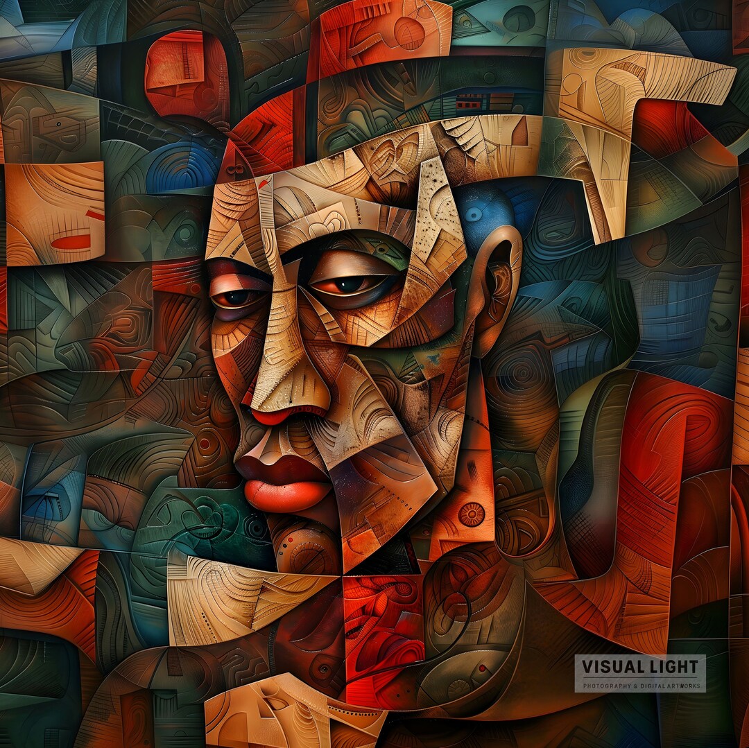 Cubism, Abstract Art, LGBTQ Art, Black Art, Wall Art, Gay Art, Digital ...