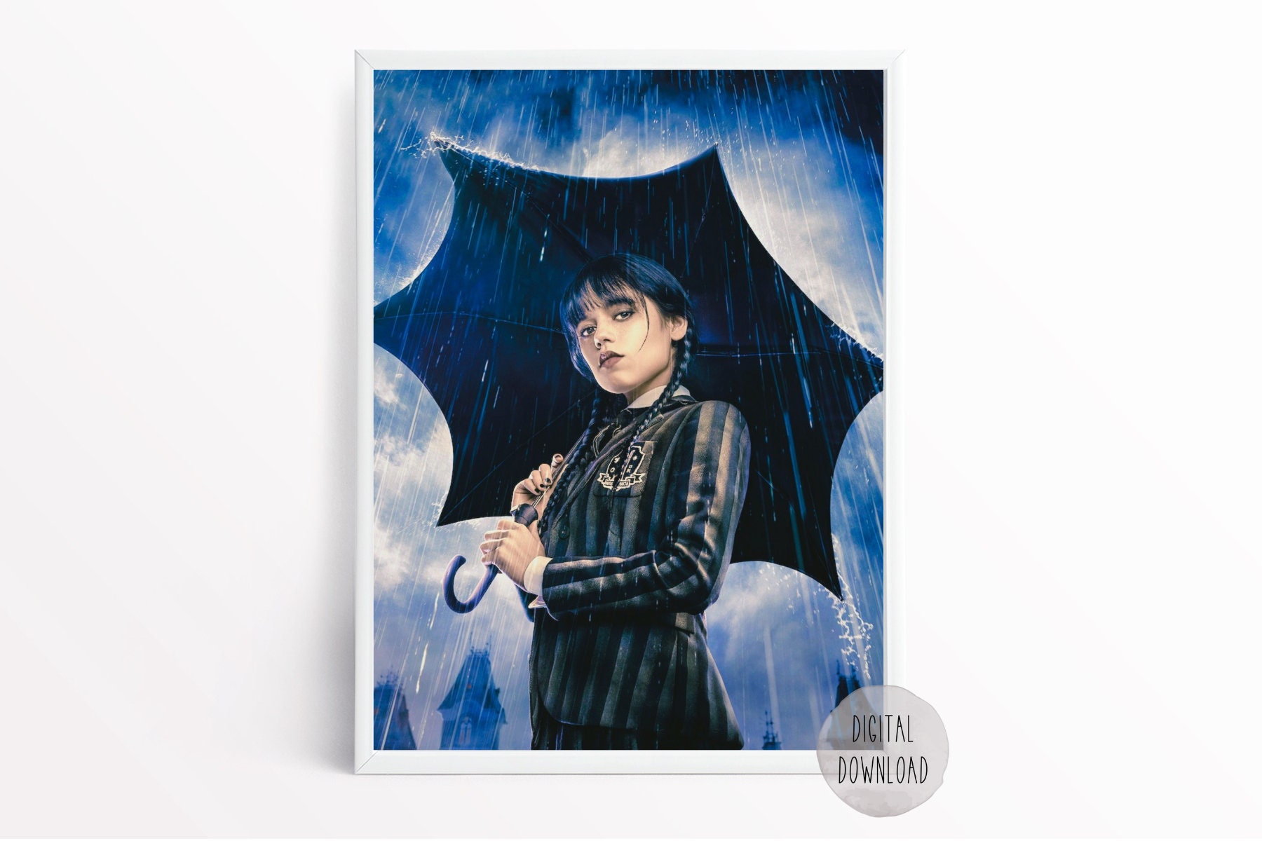 Wednesday Addams | Jenna Ortega | Poster | Print | Addams Family | Wall ...