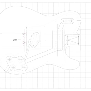 1972 Fender Telecaster Custom Deluxe Luthier Plans, PDF, Blueprint ...