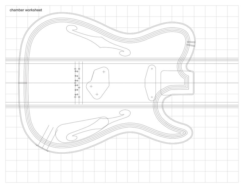 Fender Telecaster Thinline Luthier Plans, PDF, Blueprint, Guitar Build ...