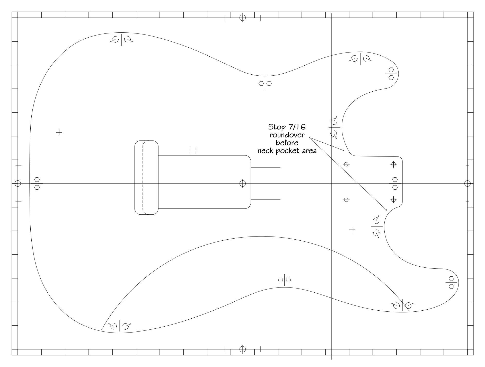 Fender Stratocaster Luthier Plans Pdf Blueprint Guitar Build Etsy