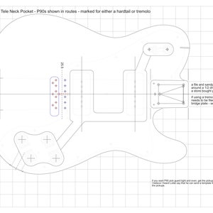 1972 Fender Telecaster Custom Deluxe Luthier Plans, PDF, Blueprint ...