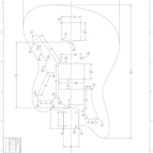 Fender Jazzmaster V2 Luthier Plans (body Only), PDF, Blueprint, Guitar ...