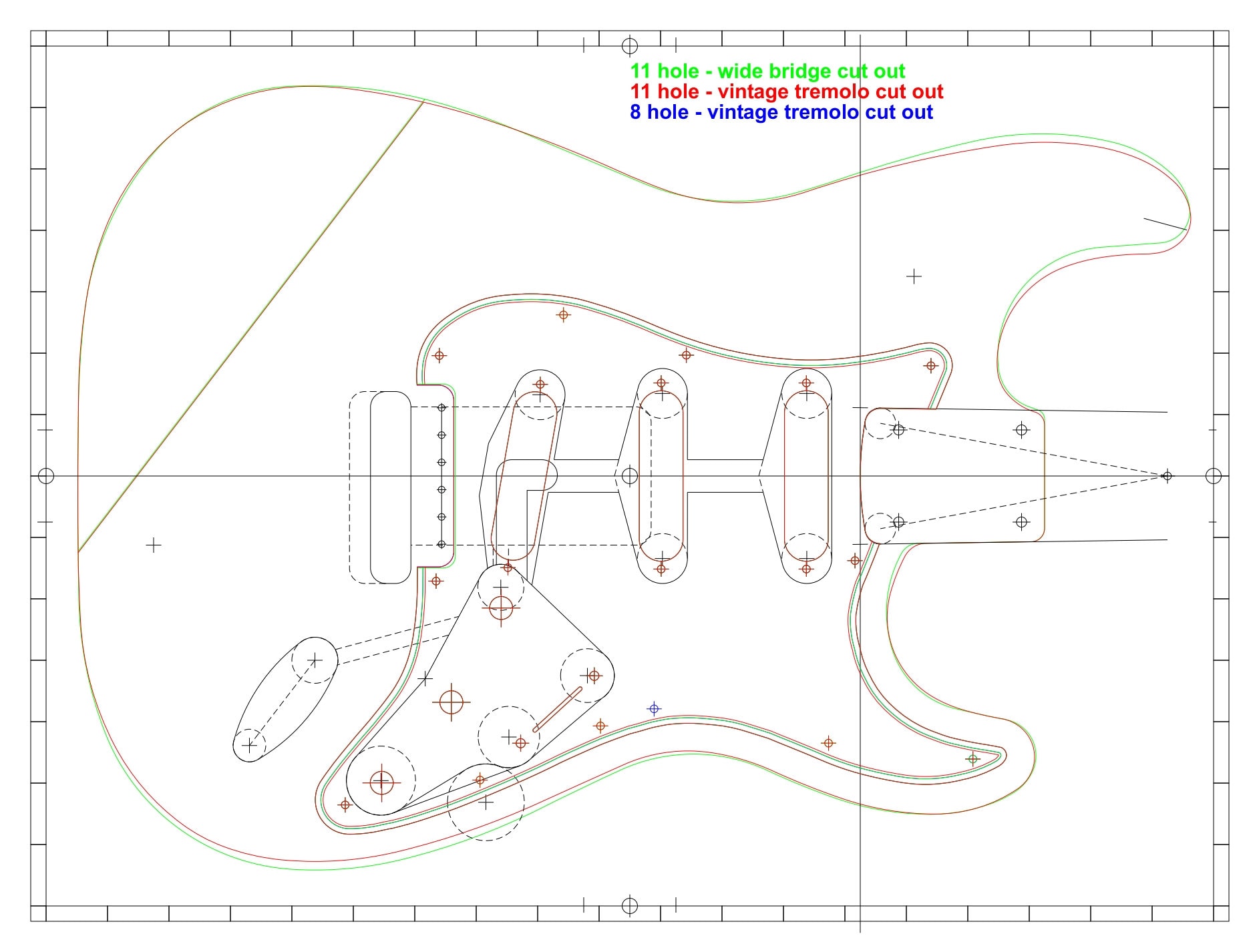 Fender Stratocaster Luthier Plans, PDF, Blueprint, Guitar Build - Etsy