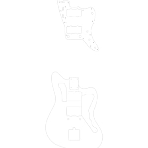 Fender Jazzmaster V2 Luthier Plans (body Only), PDF, Blueprint, Guitar ...