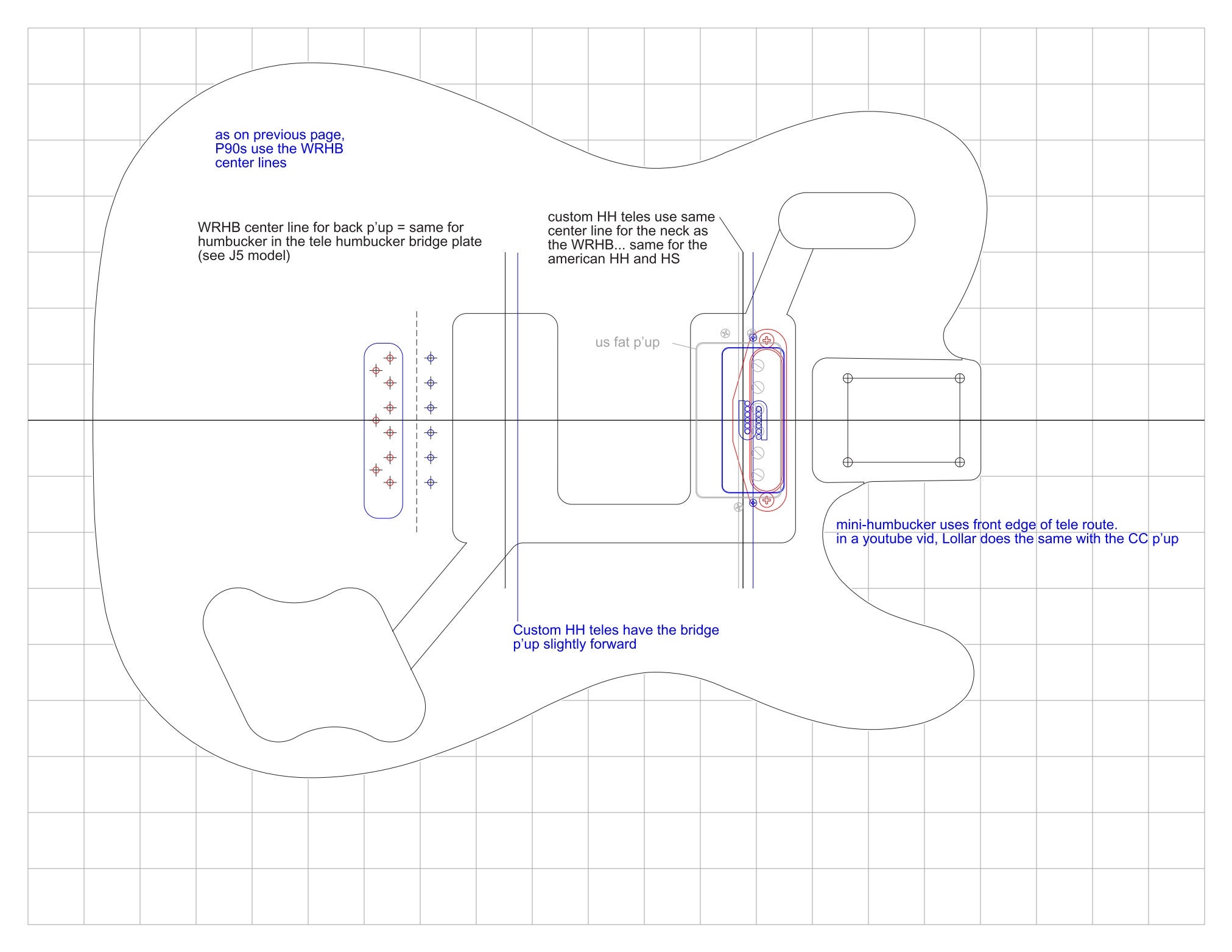 1972 Fender Telecaster Custom Deluxe Luthier Plans, PDF, Blueprint ...