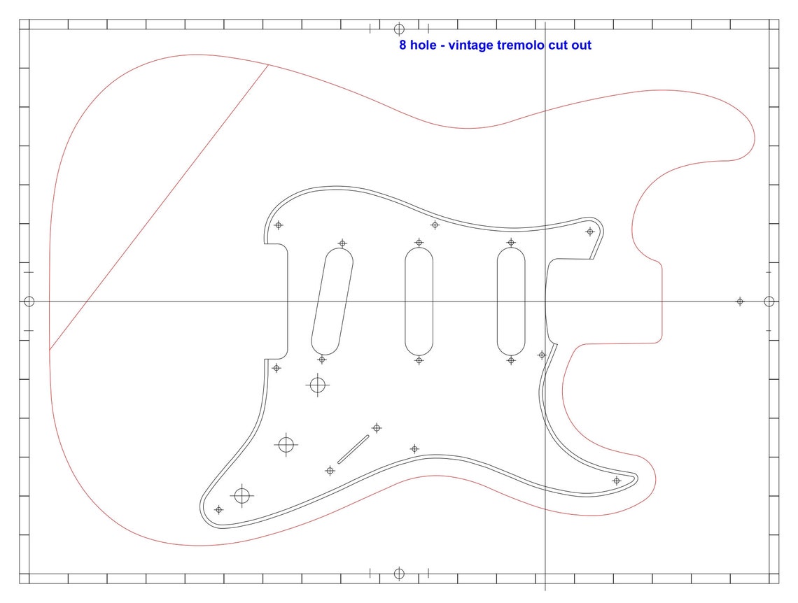 Fender Stratocaster Luthier Plans, PDF, Blueprint, Guitar Build - Etsy