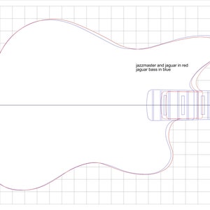 Fender Jazzmaster V2 Luthier Plans (body Only), PDF, Blueprint, Guitar ...