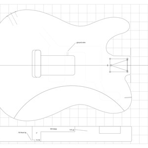 1972 Fender Telecaster Custom Deluxe Luthier Plans, PDF, Blueprint ...