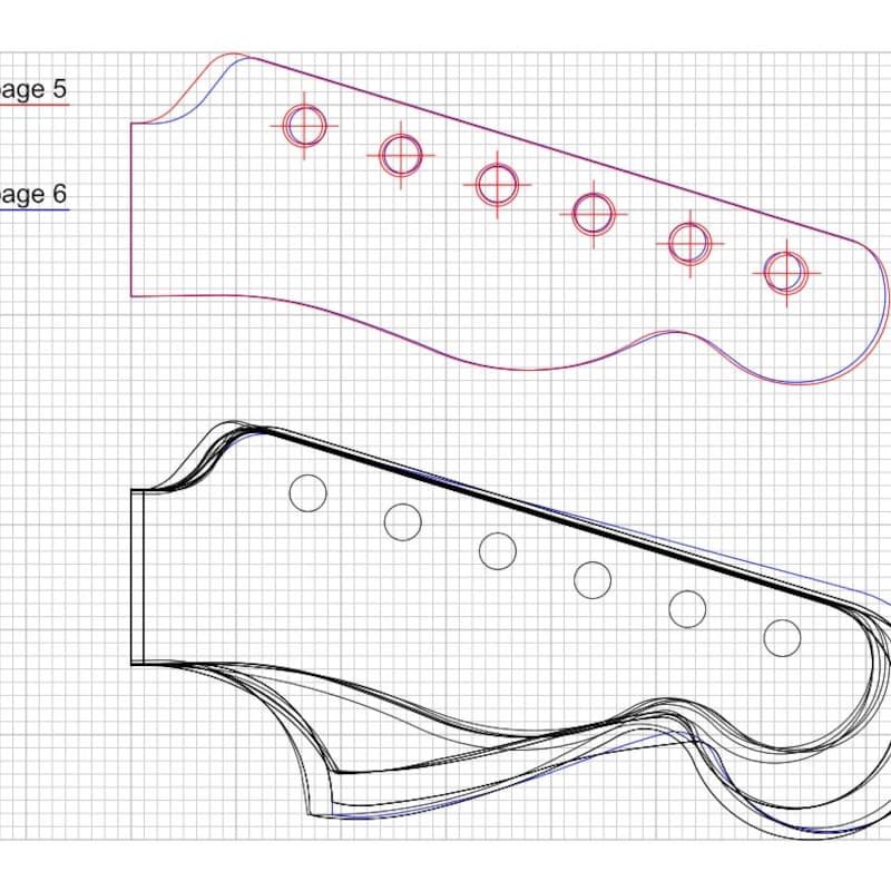 Guitar Templates Router - Etsy UK