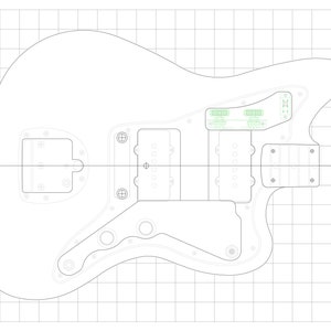 Fender Jazzmaster V2 Luthier Plans (body Only), PDF, Blueprint, Guitar ...