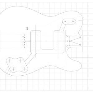 1972 Fender Telecaster Custom Deluxe Luthier Plans, PDF, Blueprint ...