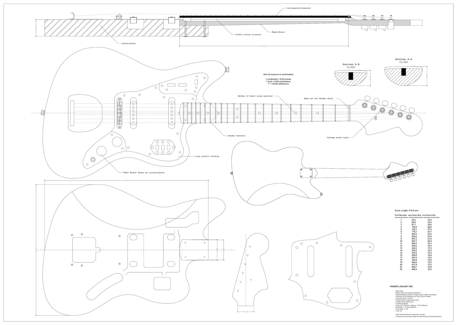 Fender Jaguar Luthier Plans, PDF, Blueprint, Guitar Build - Etsy
