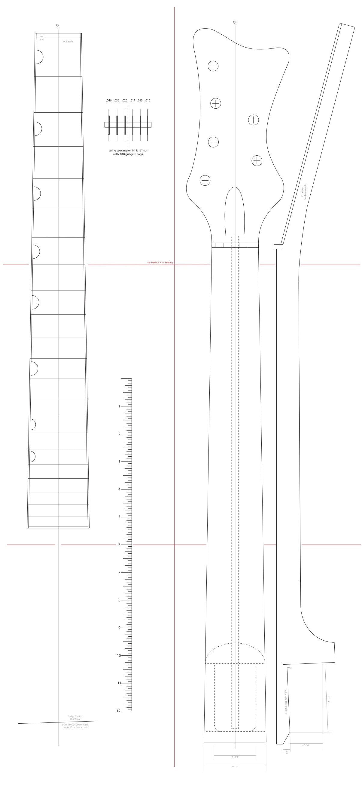 Gretsch Astro Jet Luthier Plans, PDF, Blueprint, Guitar Build - Etsy