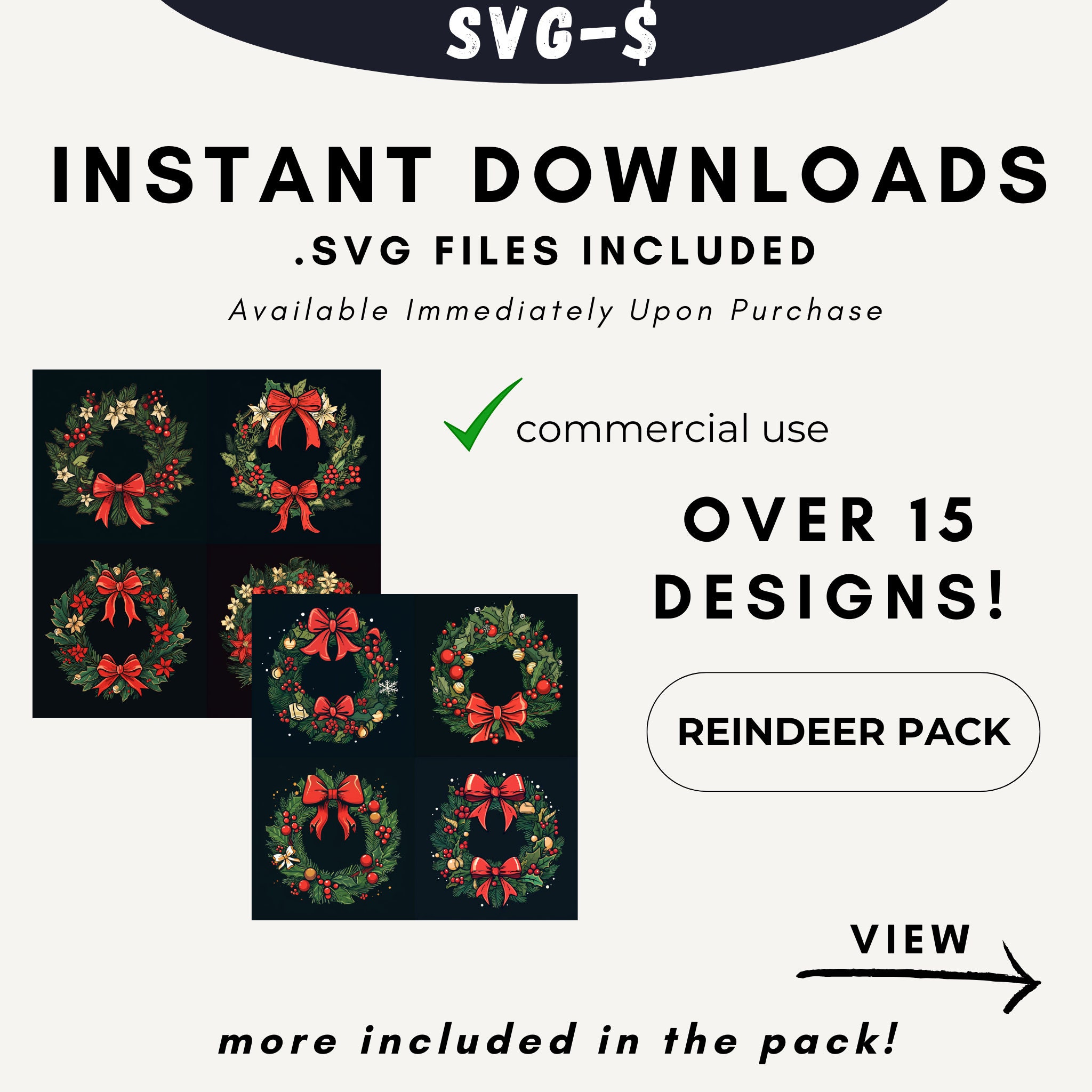 Mega 200 Holiday SVG Bundle Design Pack, 12 .svg Packs in One, Svg ...