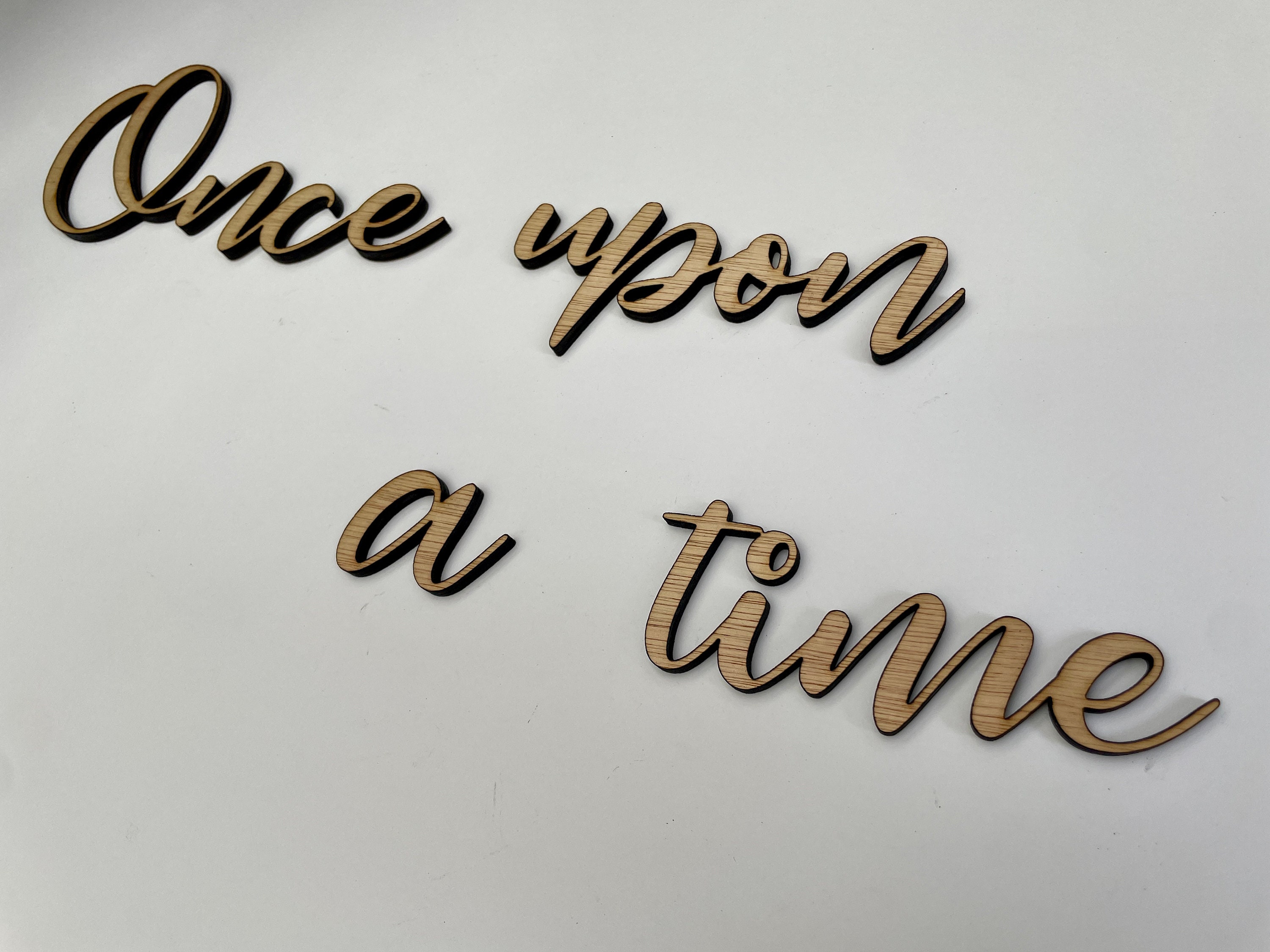 Once Upon A Time Wall Wooden Sign Wedding Party Decor, Baby Shower ...