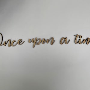 Once Upon A Time Wall Wooden Sign Nursery Decor, Kids Playroom Interior ...