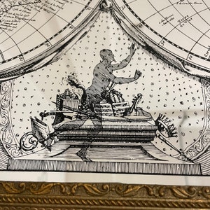 World Map Mirror, Antique Mirror, Gold Ornate Frame, Large Artwork ...