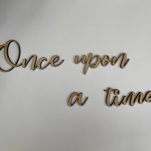Once Upon A Time Wall Wooden Sign Wedding Party Decor, Baby Shower ...