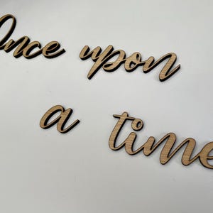 Once Upon A Time Wall Wooden Sign Nursery Decor, Kids Playroom Interior ...