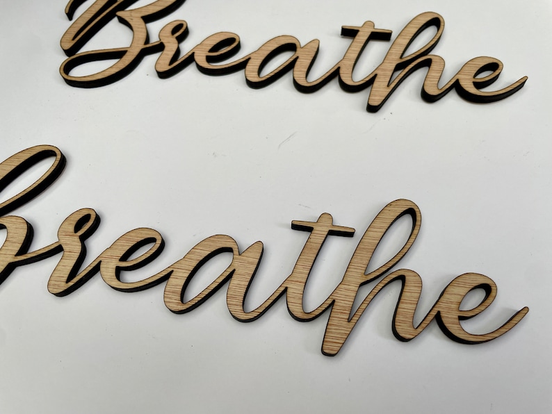 Breathe in Breathe Out Wall Wooden Sign Yoga Studio Retreat Decor ...