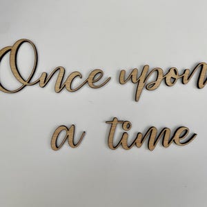 Once Upon A Time Wall Wooden Sign Nursery Decor, Kids Playroom Interior ...
