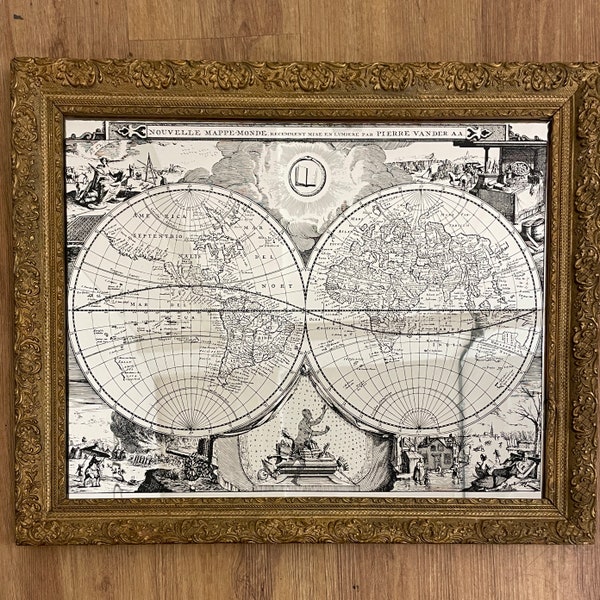 Large Antique Mirror - Etsy