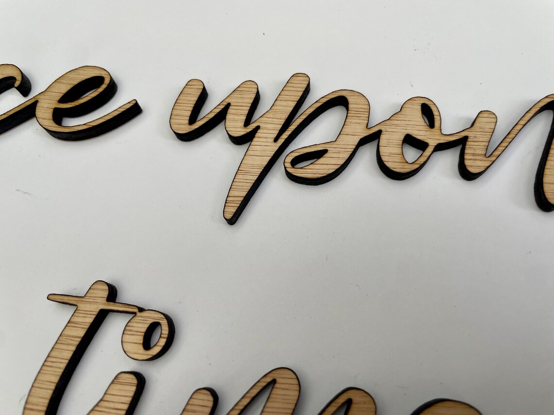 Once Upon A Time Wall Wooden Sign Wedding Party Decor, Baby Shower ...