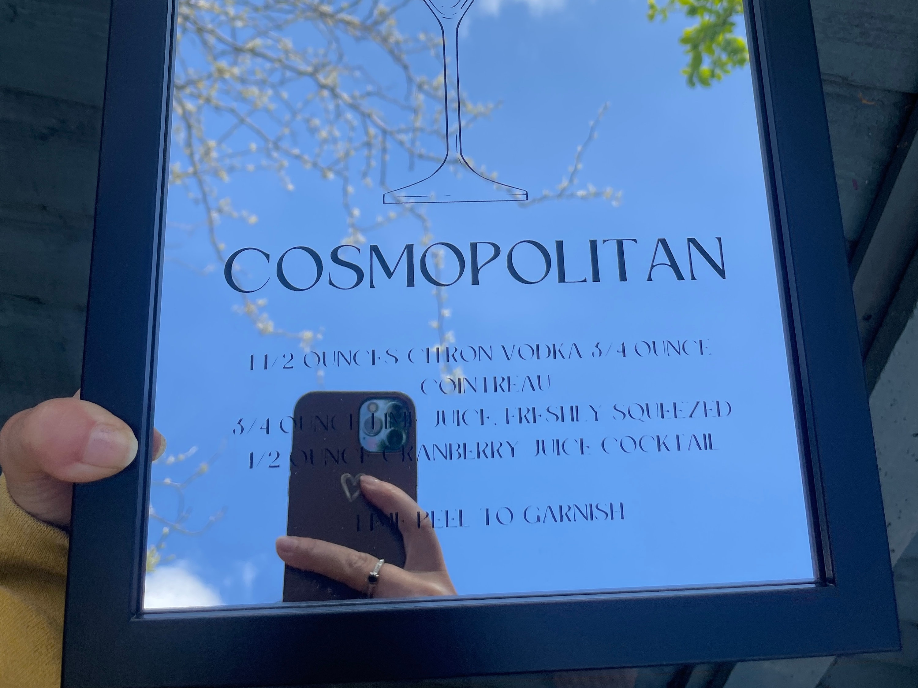 Bar Sign Mirror Cocktail, Club Happy Hour Decor Hospitality Wall Art ...