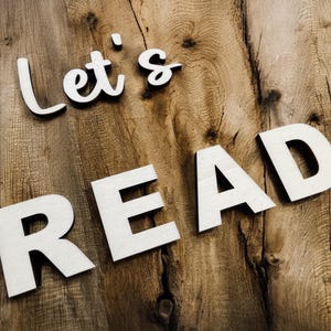 Let’s Read Wall Wooden Sign Nursery Decor Kids Playroom Interior Design ...