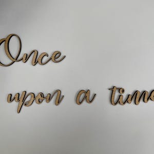Once Upon A Time Wall Wooden Sign Nursery Decor, Kids Playroom Interior ...