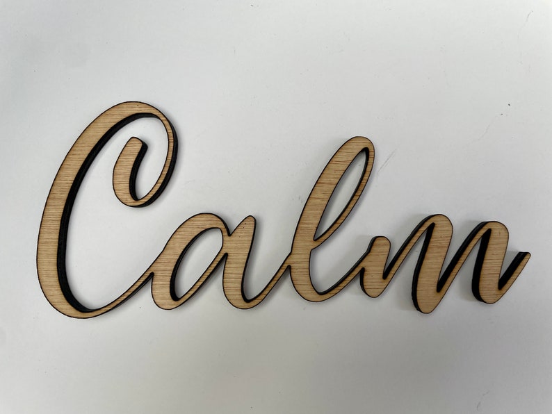Calm Corner Wall Wooden Sign Calming Area Calming Breathing Corner Baby ...