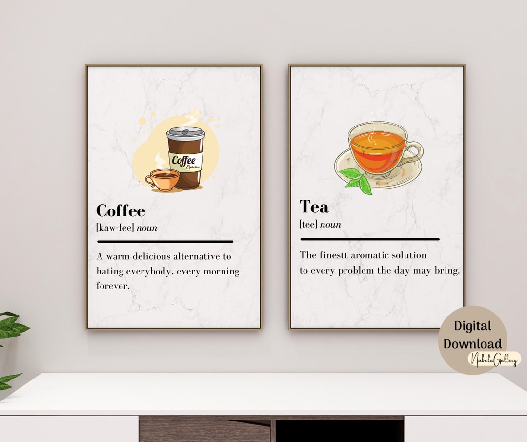 Word Definition, Coffee Art, Coffee Quotes, Coffee , Wall Art, Kitchen ...