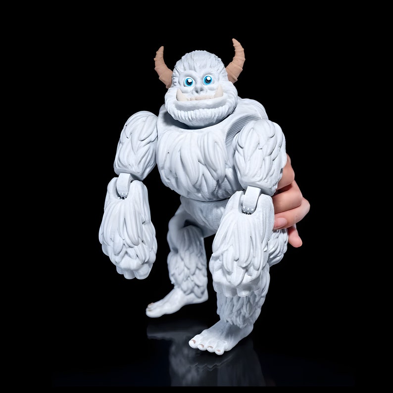 Yeti Digital .STL File for 3D Printing, Articulated Fidget Figure ...