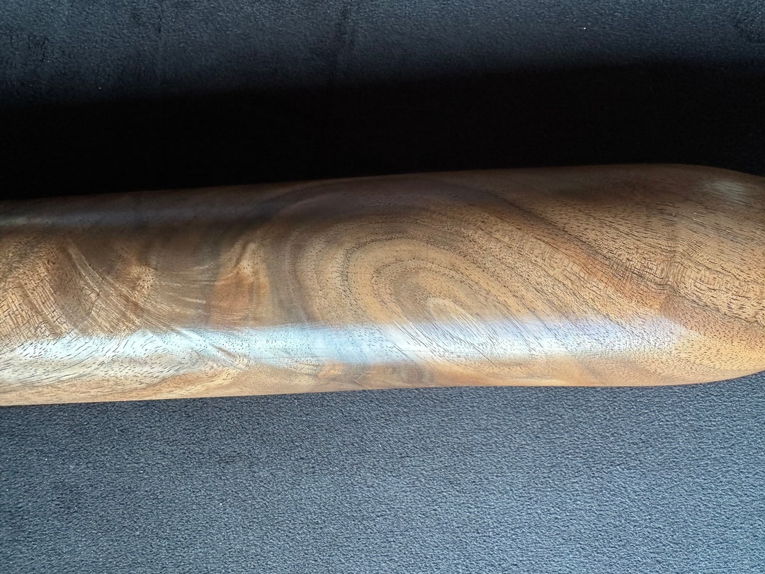 Large Hand Turned Black Walnut Pastry Pin - Etsy