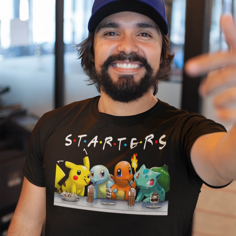 Pokemon Shirt Starters Friends, Pokemon Starters Shirt, Pokemon Friends ...