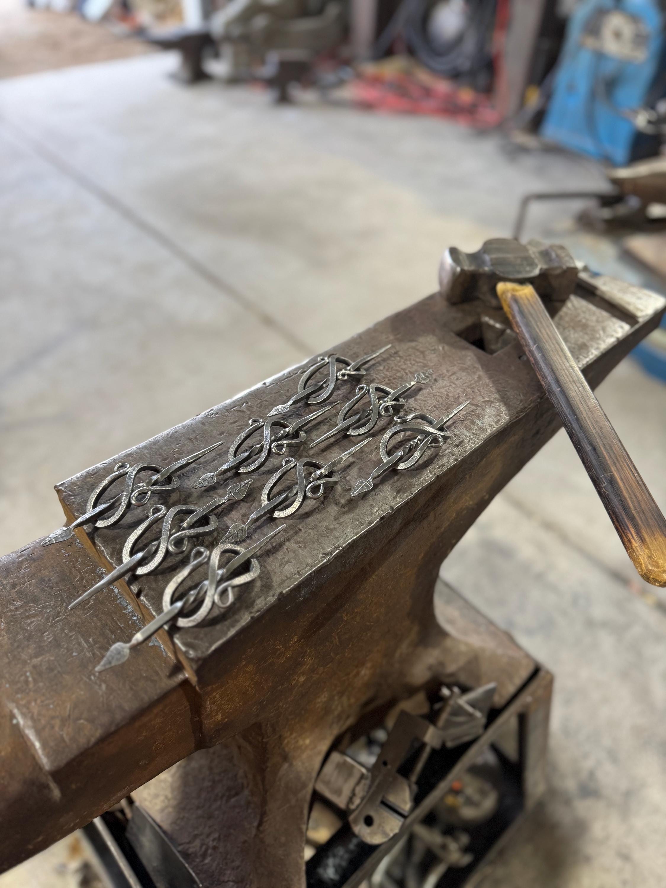 Hand Forged Viking Hairpin, Hairstyle, Cowgirl, Country, Steel, Fashion ...