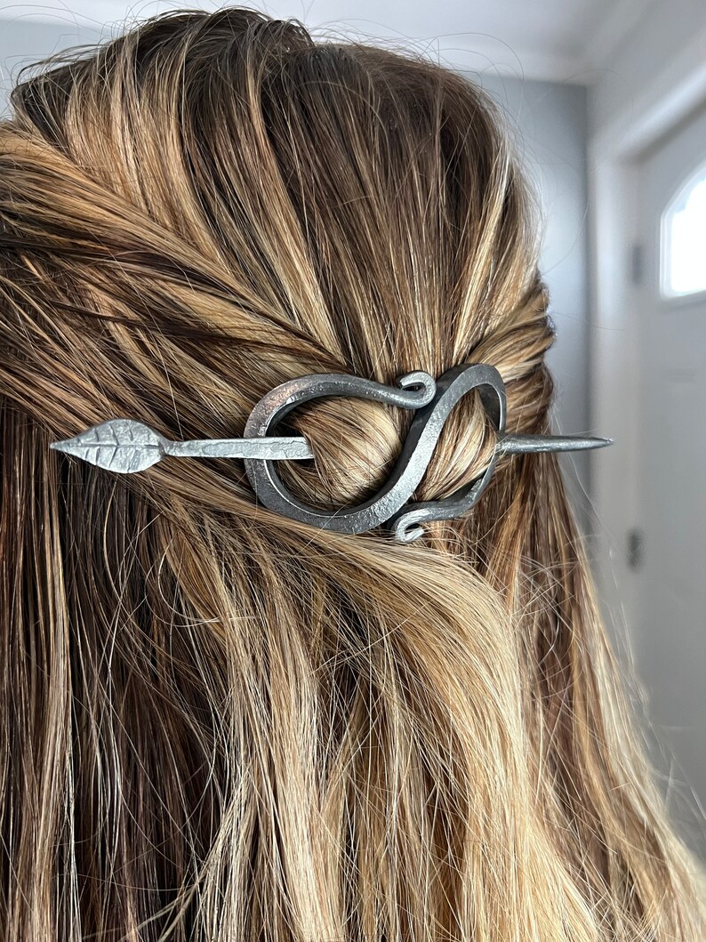 Hand Forged Viking Hairpin, Hairstyle, Cowgirl, Country, Steel, Fashion ...