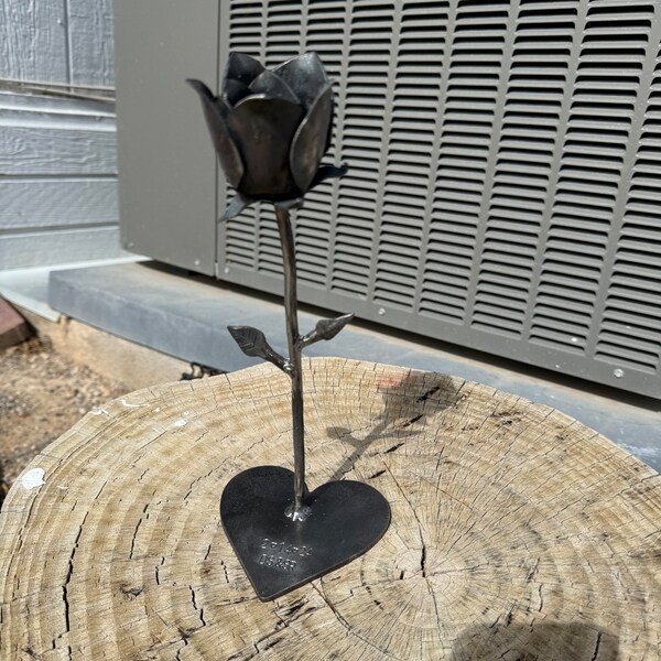 Hand Forged Heart - Etsy