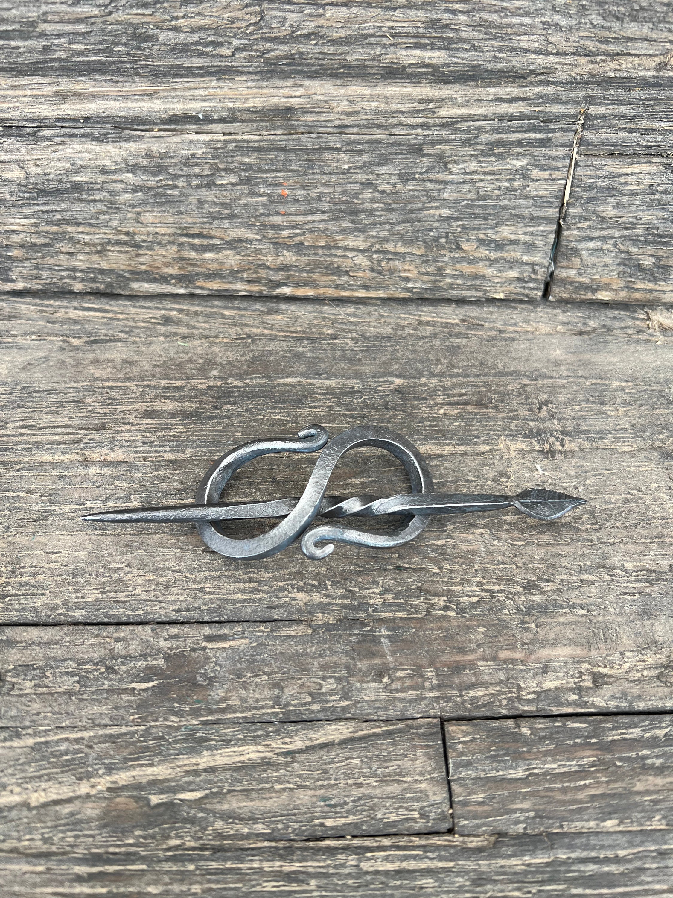 Hand Forged Viking Hairpin, Hairstyle, Cowgirl, Country, Steel, Fashion ...