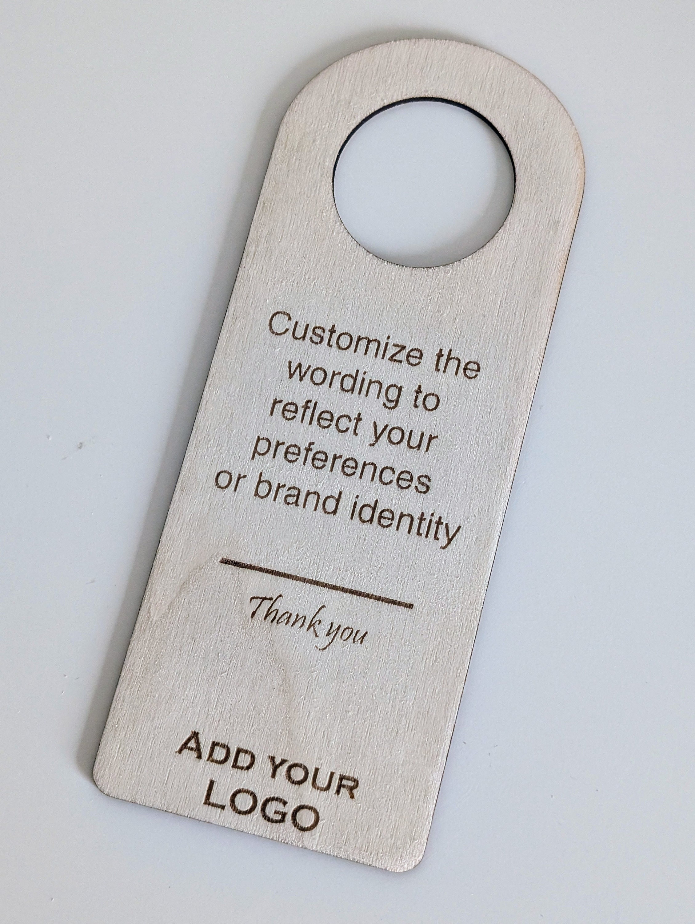 Custom Wooden Hanging Door Sign. Personalised Do Not Disturb Wood Door ...